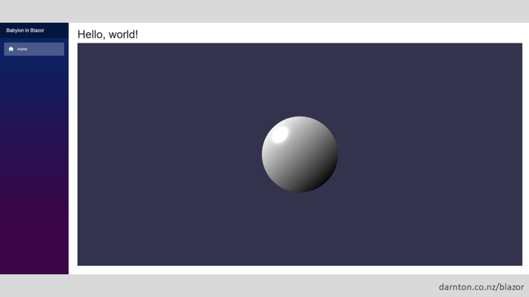 3D Blazor with Babylon – Bernard Darnton